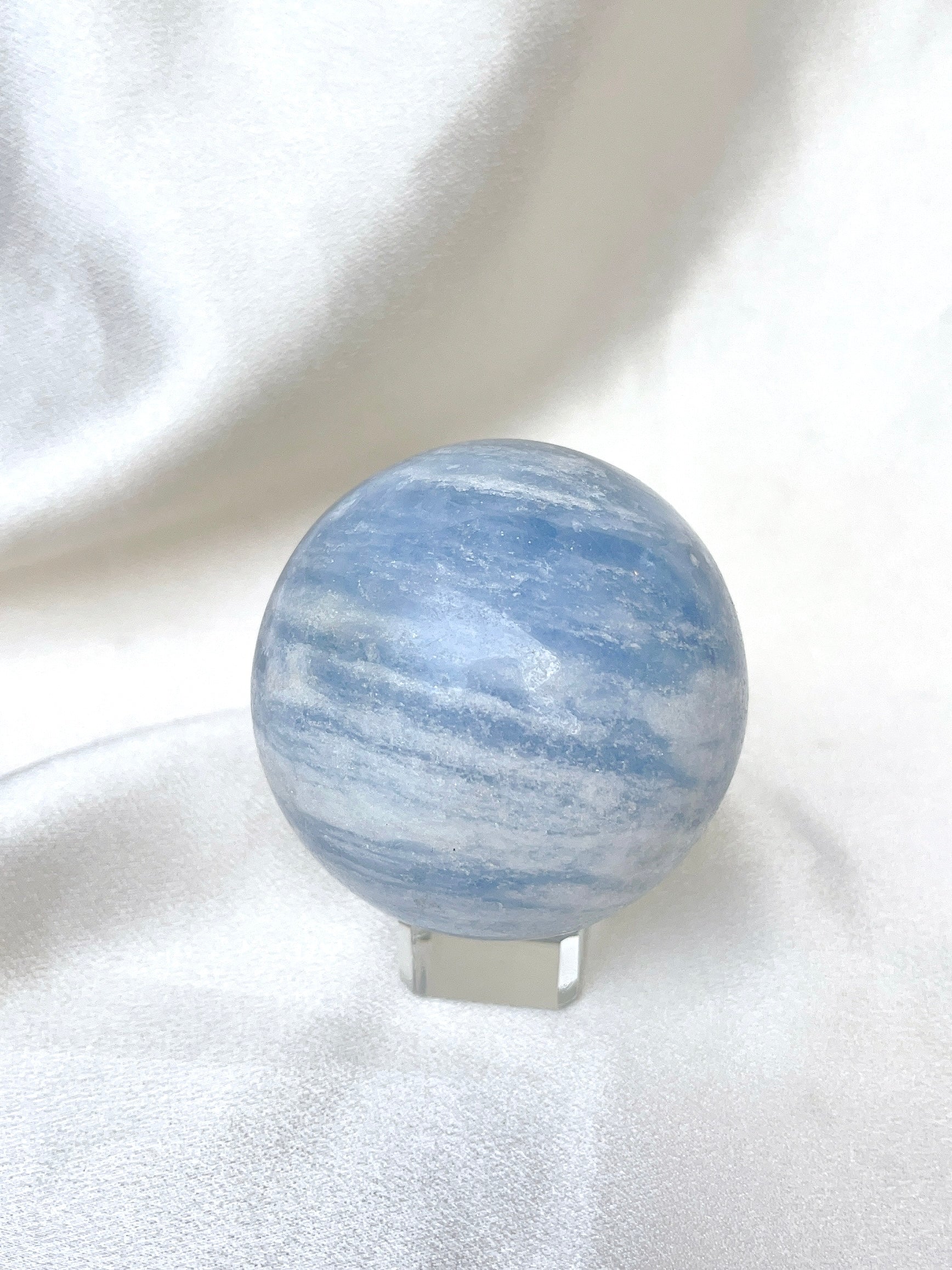 Blue Calcite Sphere 03 – Artemis' Stone
